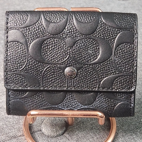 Coach | Bags | Coach Black Leather Bifold Wallet | Poshmark